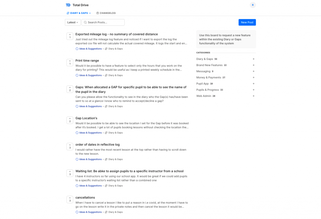 Suggesting New Features - Total Drive