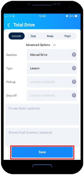 Adding a Lesson - Total Drive
