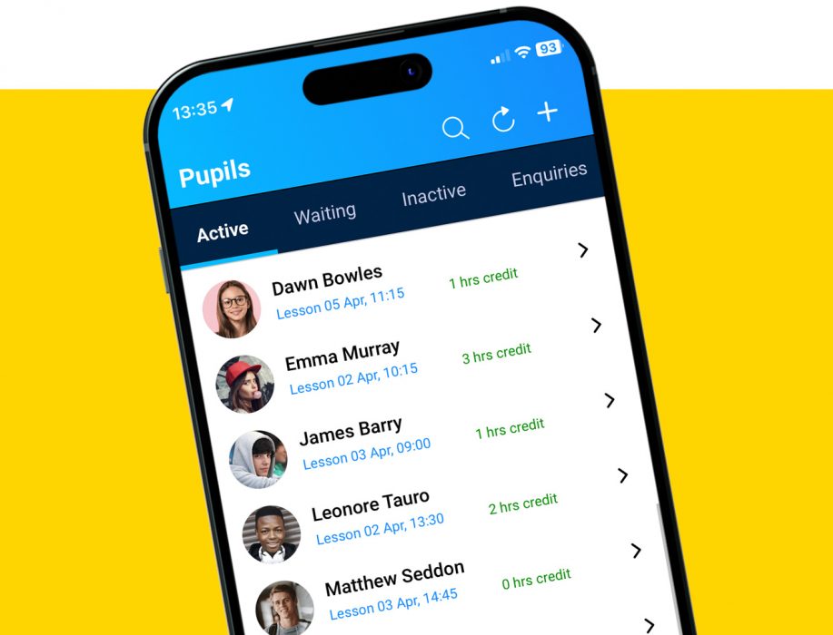 Driving Instructor App | Diary | Driving School App Software - Total Drive